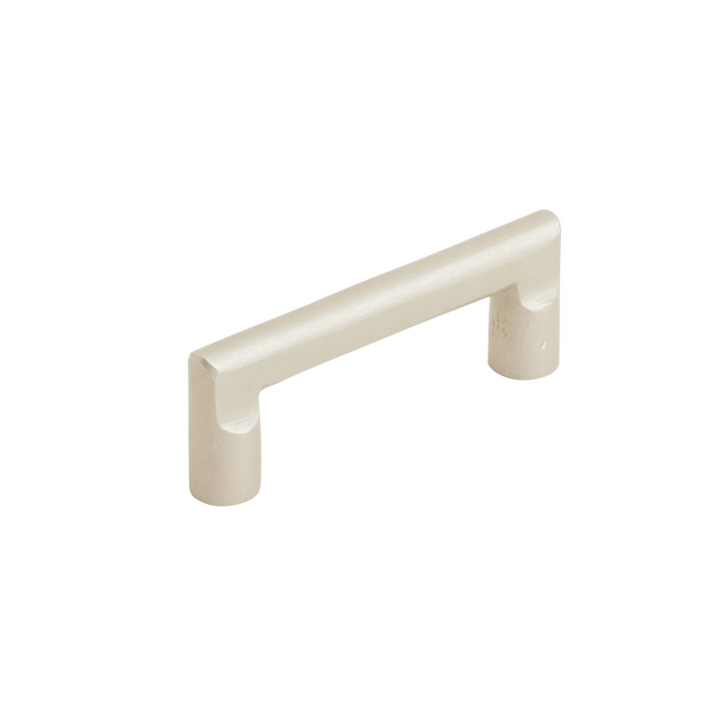 Emtek Sancast Bronze Rail Cabinet Pull 3" Center-to-Center, Tumbled White Bronze | Wayfair
